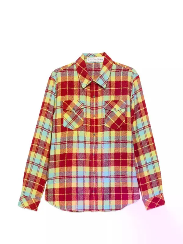 GOD'S TRUE CASHMERE Tartan-pattern Cashmere Shirt