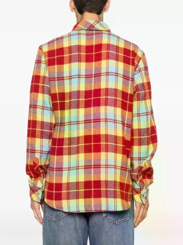 GOD'S TRUE CASHMERE Tartan-pattern Cashmere Shirt