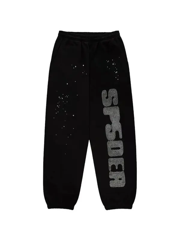 SP5DER Rhinestone-embellished Track Pants