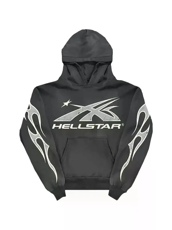 HELLSTAR Flame Print Hoodie