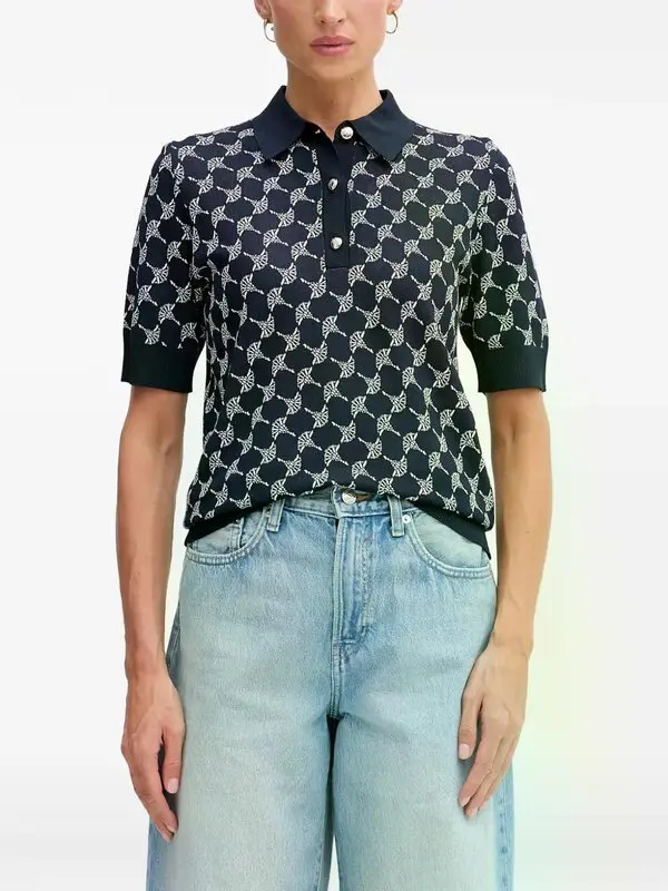 JOOP! Kella Geometric Pattern Polo Shirt
