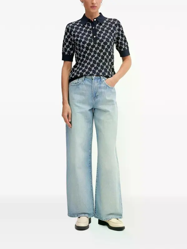 JOOP! Kella Geometric Pattern Polo Shirt