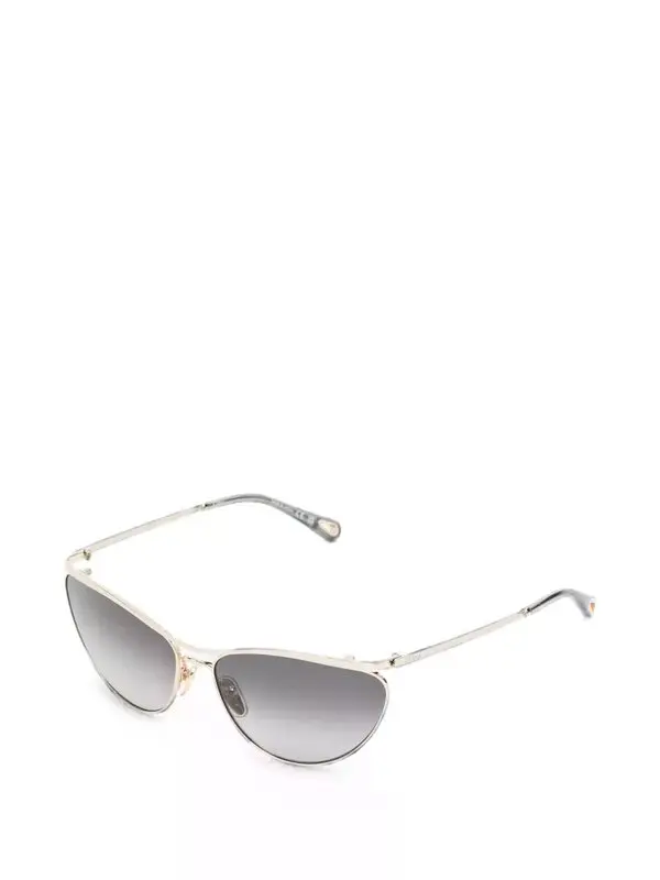 Chloé Silver-tone Cat-eye Sunglasses - Gold