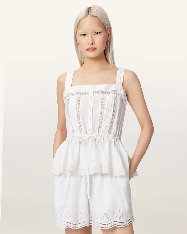 ALLSAINTS Gwen Boxy Lace Top