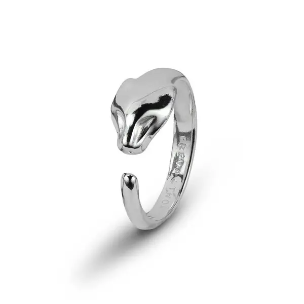 FREYA & THOR OF SWEDEN Lynx Ring Sterling Open End