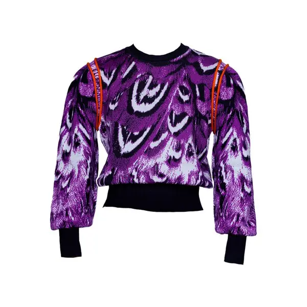 ESSIEN & EMRE Levia Merino Wool Knitted Pattern Jumper