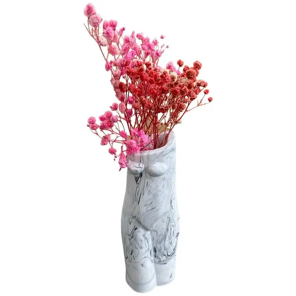 BY SHAX Lady Vase Marbled