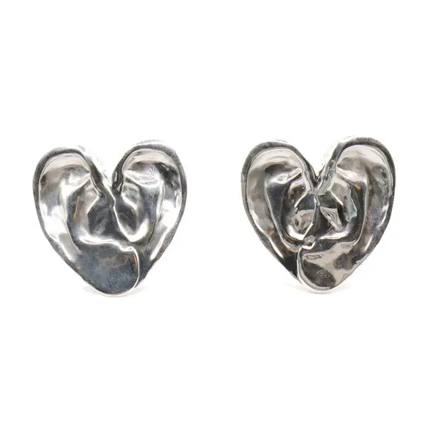 Après Youth Medium Heart Earrings In Recycled Sterling - Silver