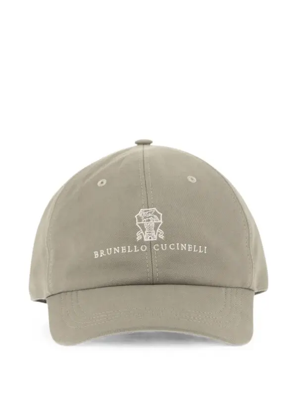 Brunello Cucinelli Logo Baseball Cap - Green