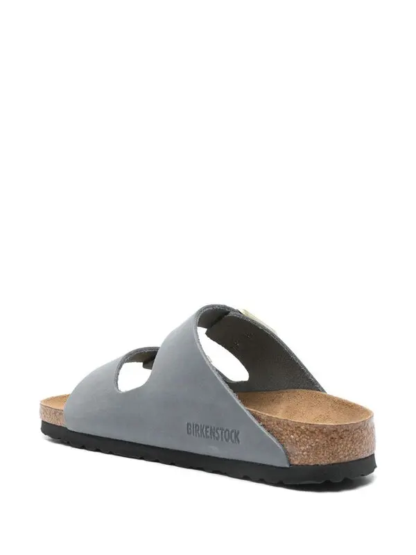 BIRKENSTOCK Arizona Double Buckle Flat Sandals - Grey