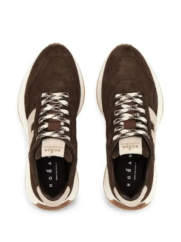 Hogan H641 Leather Sneakers - Brown