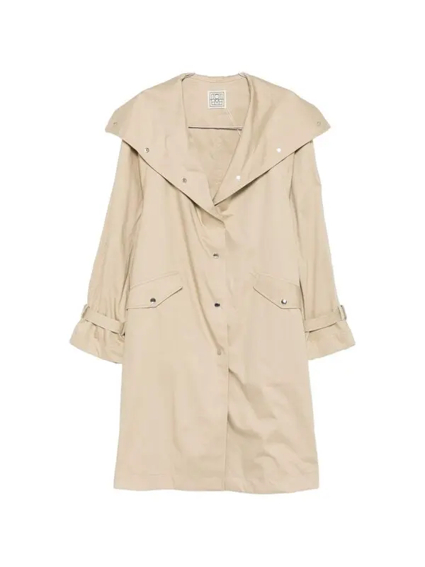 TOTEME Cotton Trench Coat - Beige