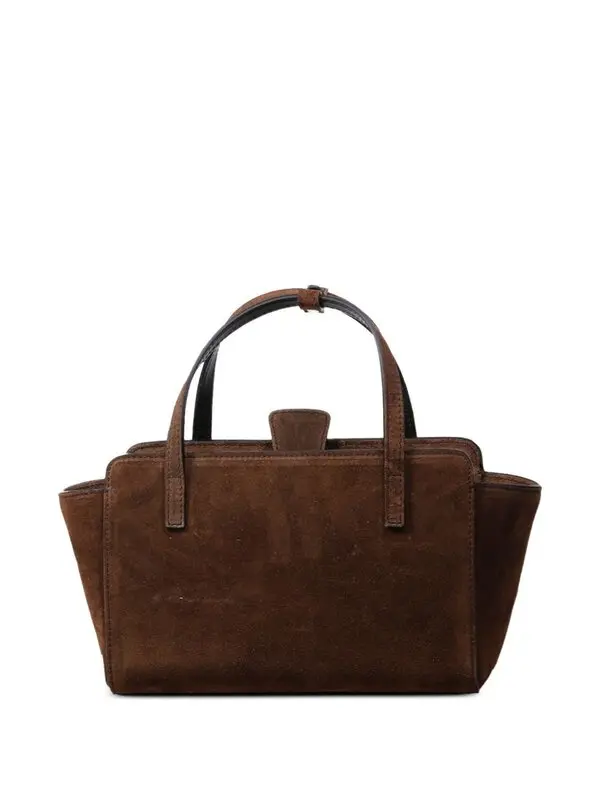 HIDESINS Flap Small Leather Tote Bag - Brown