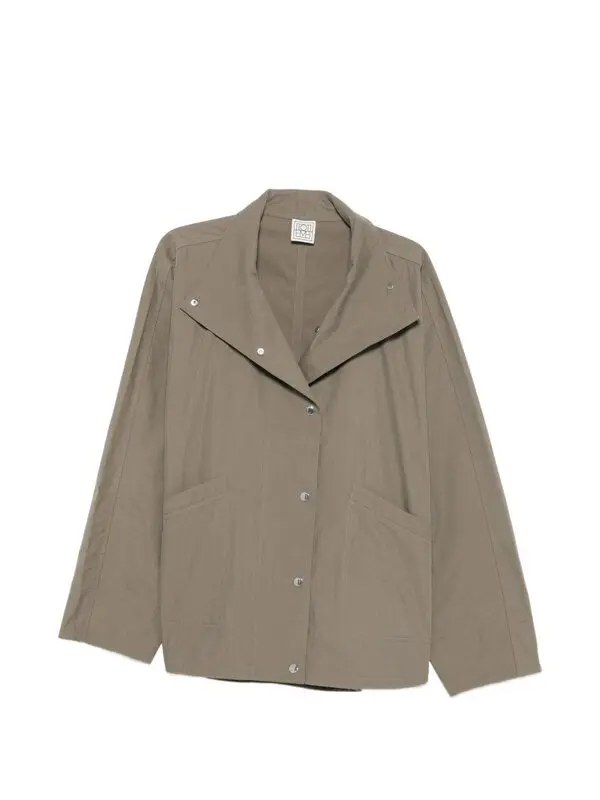 TOTEME Cotton Blend Parachute Jacket - Grey