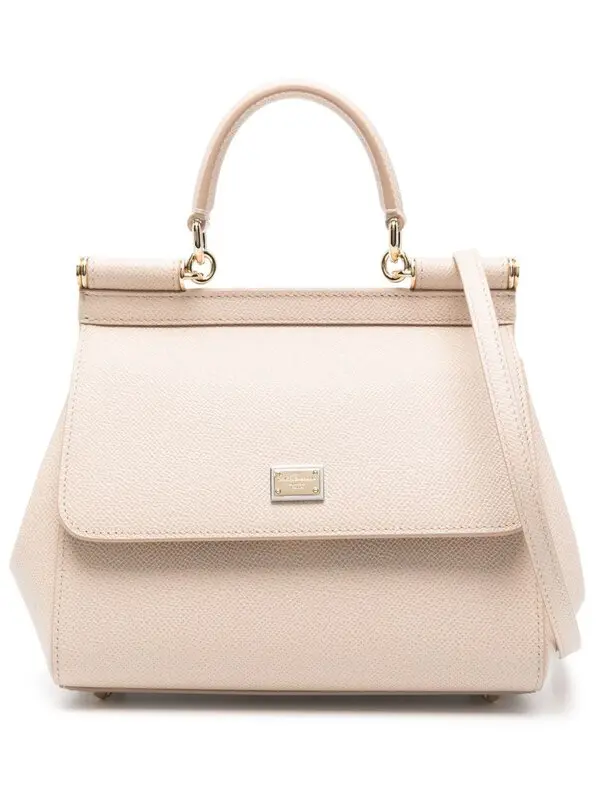 Dolce & Gabbana Sicily Medium Leather Handbag - Pink