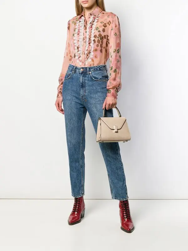 VALEXTRA Iside Mini Leather Handbag