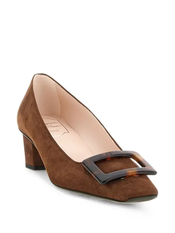 ROGER VIVIER Belle Vivier Leather Pumps With Buckle Detail