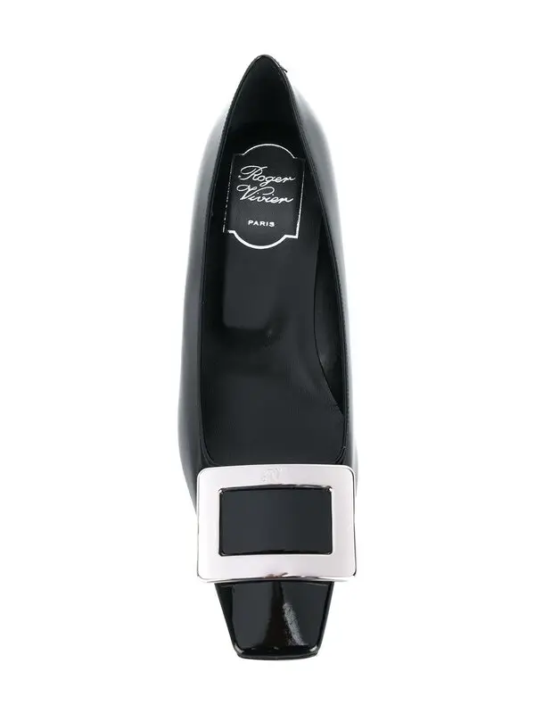 ROGER VIVIER Belle Vivier Patent Leather Pumps With Buckle Detail