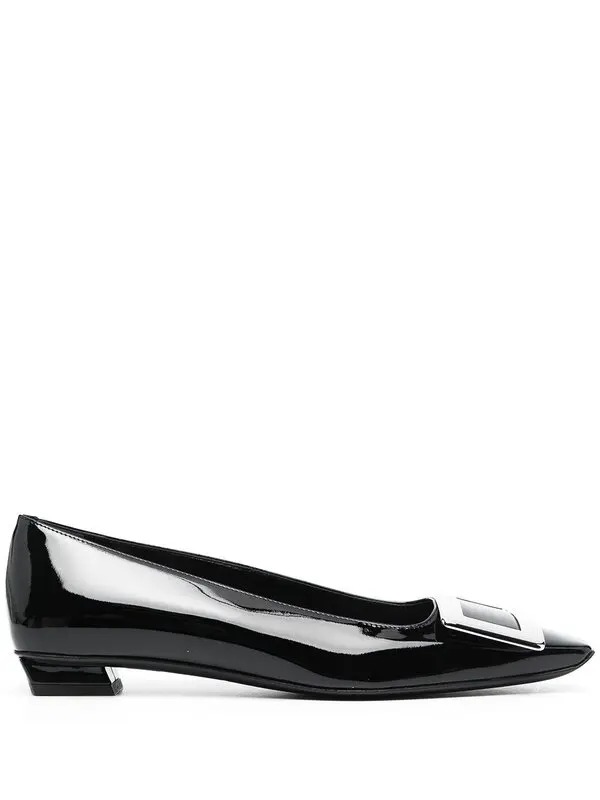 ROGER VIVIER Belle Vivier Patent Leather Ballerinas
