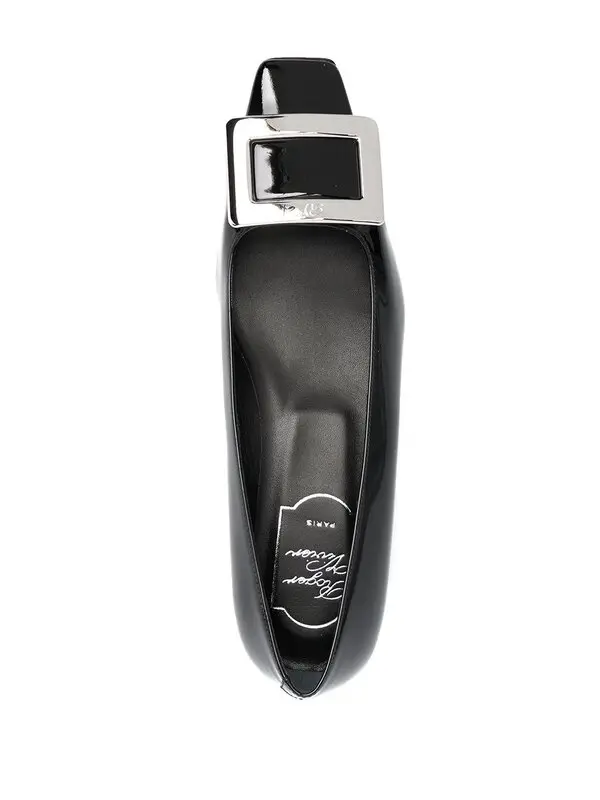 ROGER VIVIER Belle Vivier Patent Leather Ballerinas