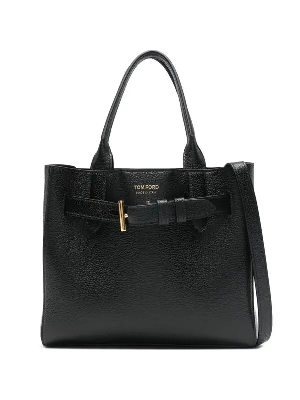 TOM FORD Audrey Small Leather Tote - Black