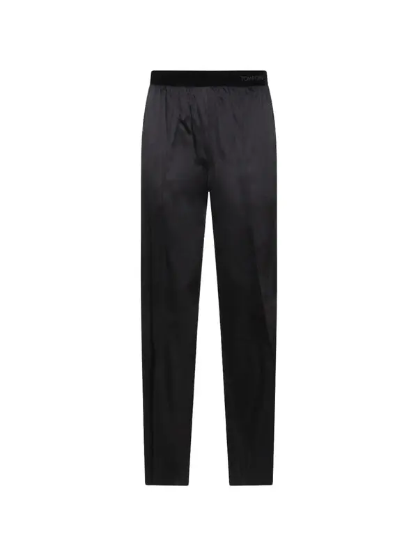 TOM FORD Silk Pajama Trousers - Black