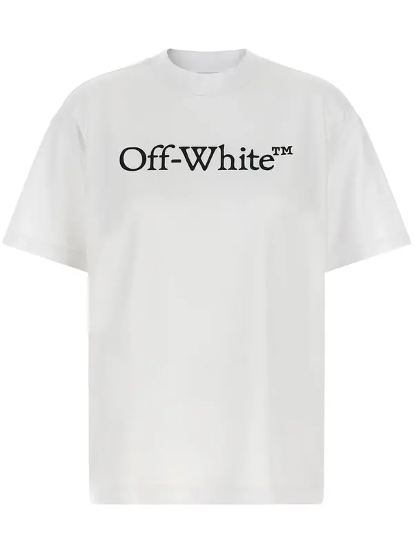 Off-White T-shirt Big Logo Bookish Regular
