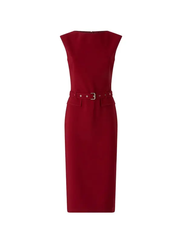 Pinko Acalypha Midi Dress With Belt Detail
