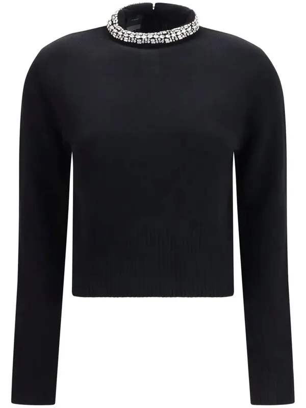 Pinko Embellished Wool Blend Sweater