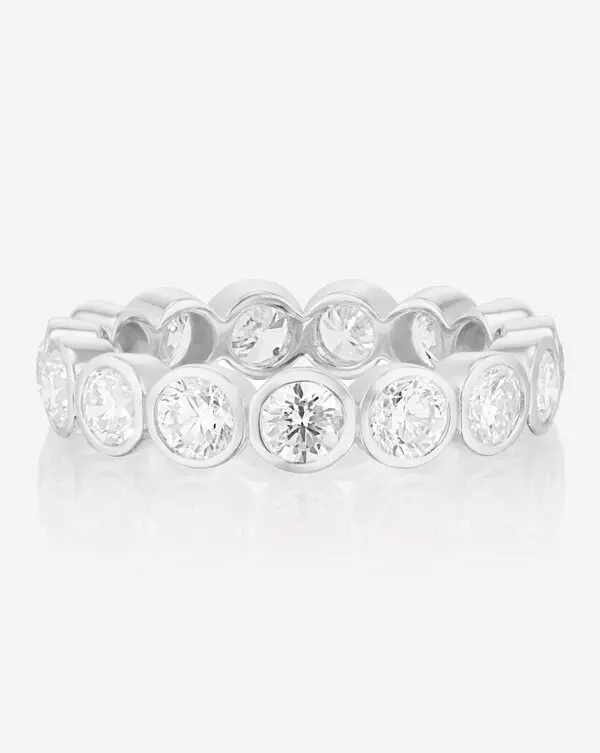 Ring Concierge Round Bezel Eternity Band 14k Yellow Gold - One-color