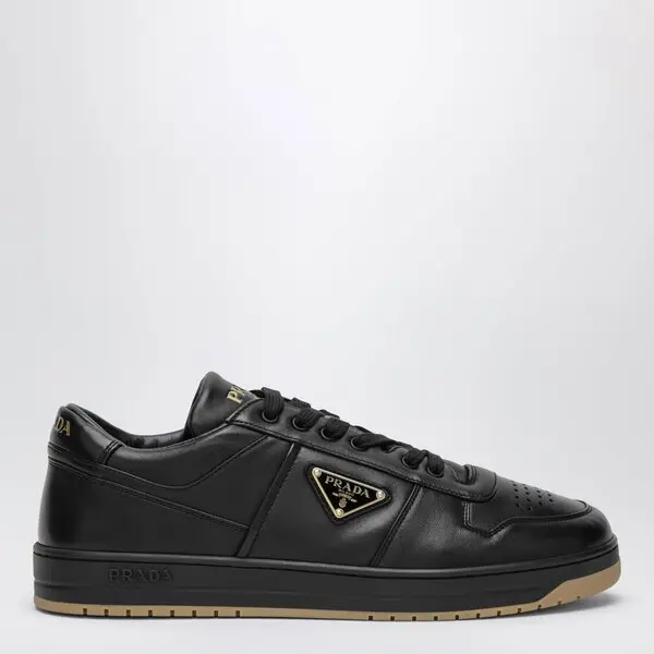 Prada Downtown Nappa Leather Sneakers - Black