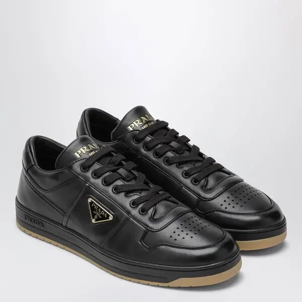 Prada Downtown Nappa Leather Sneakers - Black