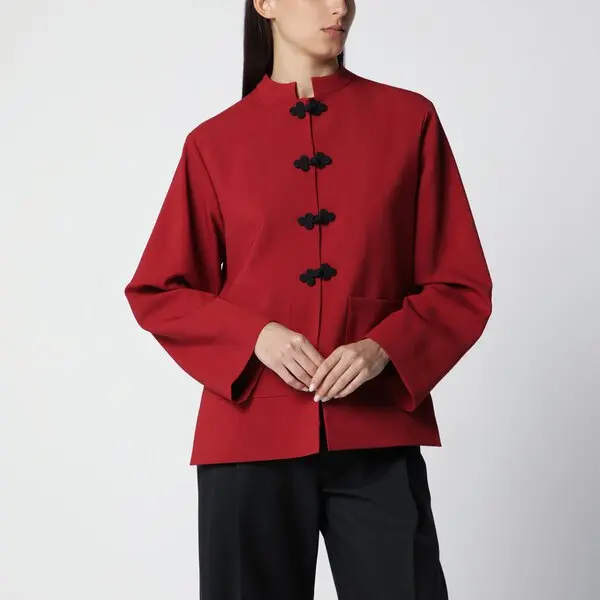 RÓHE Carmine Wool Jacket With Pankou Closure