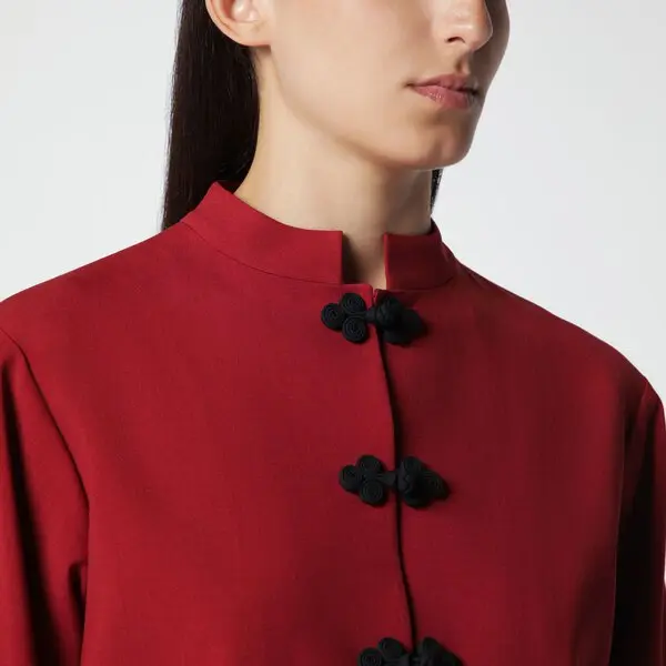 RÓHE Carmine Wool Jacket With Pankou Closure