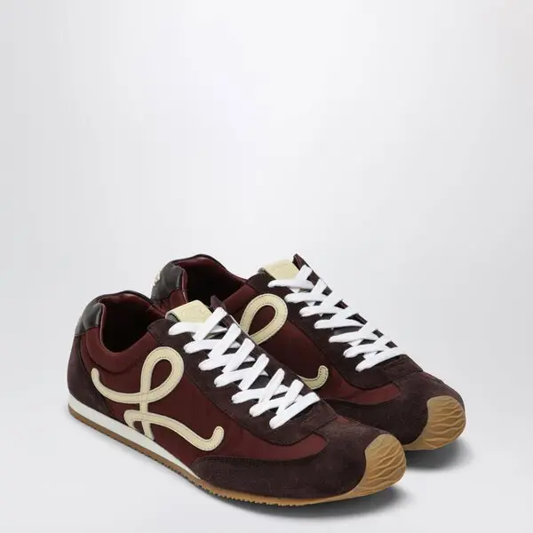 Loewe Ballet Runner 2.0 Sneakers In Nylon And Suede - Red
