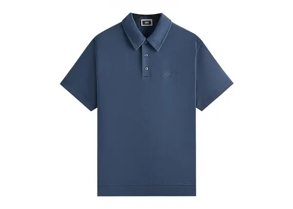 Kith Crystal Wash Interlock Graham Polo Shirt