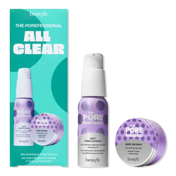 BENEFIT COSMETICS The Porefessional All Clear Mini Pore-clearing Cleansing Oil & Clay Mask Duo - One-color