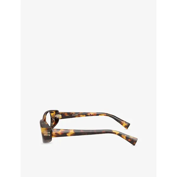 Miu Miu Oval-frame Acetate Eyeglasses