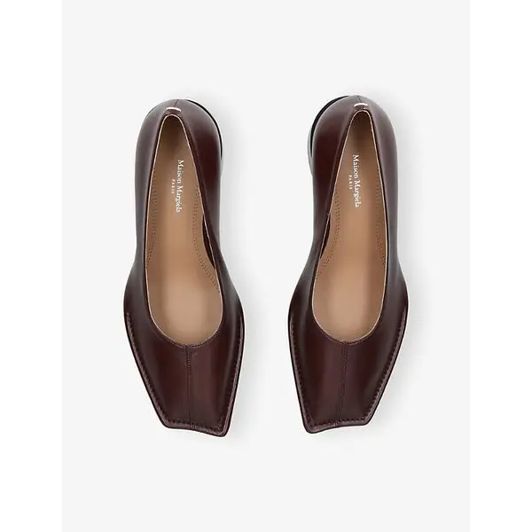 MAISON MARGIELA Piped Leather Heeled Pumps