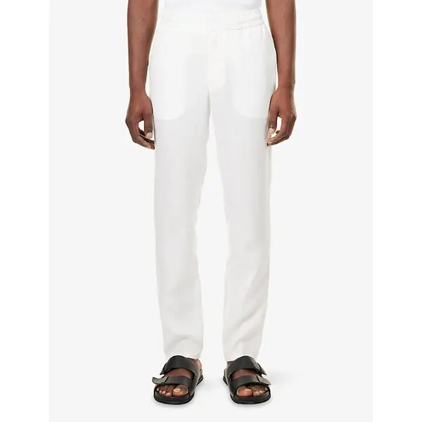 Orlebar Brown Tapered-leg Linen Trousers