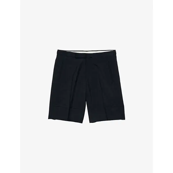 Prada Pressed Wool-blend Bermuda Shorts