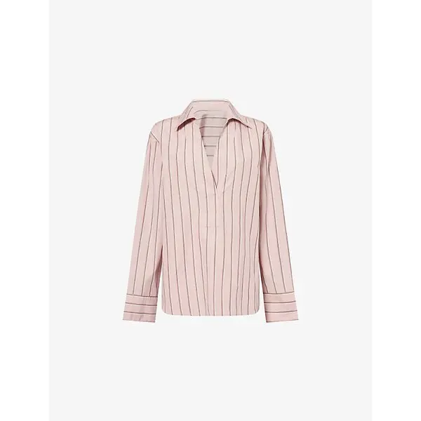 Vince Striped Relaxed-fit Cotton Shirt