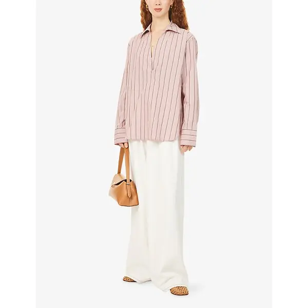 Vince Striped Relaxed-fit Cotton Shirt