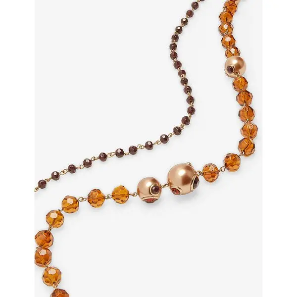 Max Mara Layered Bead Necklace