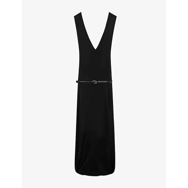 Loewe Draped Open-back Jersey Maxi Dress