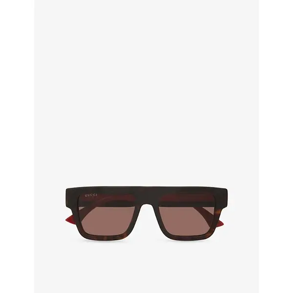 Gucci Rectangle Acetate Sunglasses