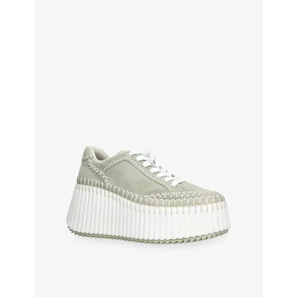Chloé Suede Platform Trainers