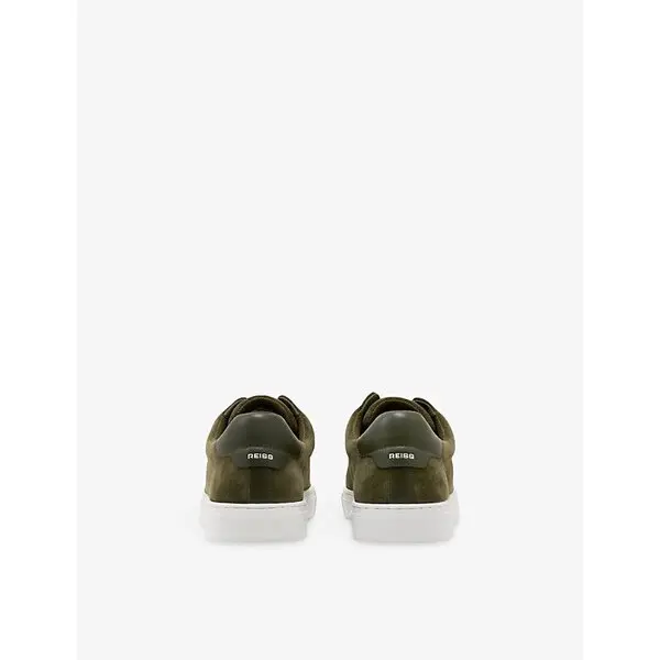REISS Emil Suede Slip-on Trainers