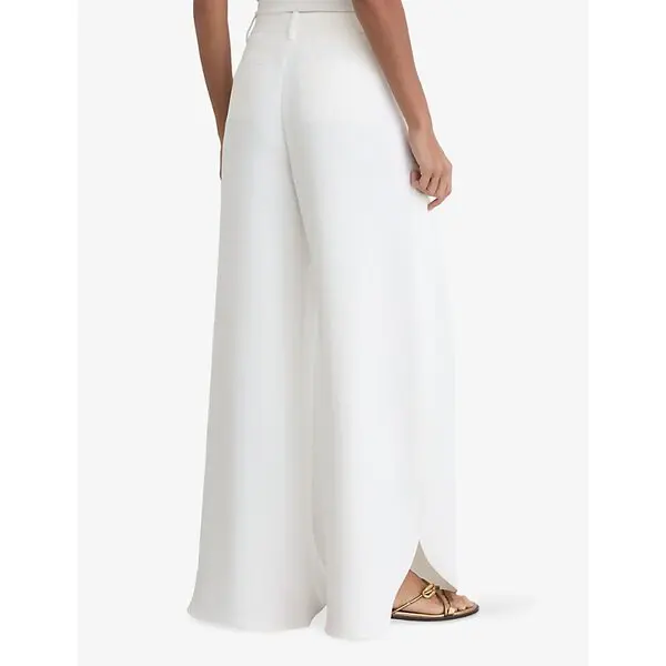 REISS Deena Side-split Wide-leg Woven Trousers