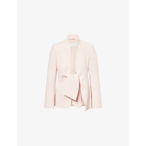 Max Mara Cady Woven Jacket With Sash Detail